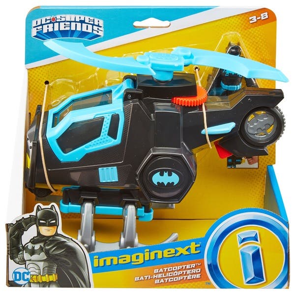 Batman Imaginext Bati Helicóptero con Figura de Batman - Juguetron