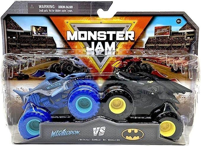 Batman Monster Jam 2 Pack Megalodon VS Batman - Juguetron