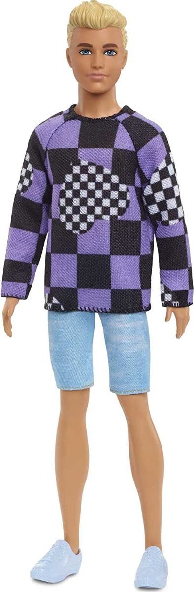 Barbie Fashion Doll & Beauty Ken Sudadera Checkers - Juguetron