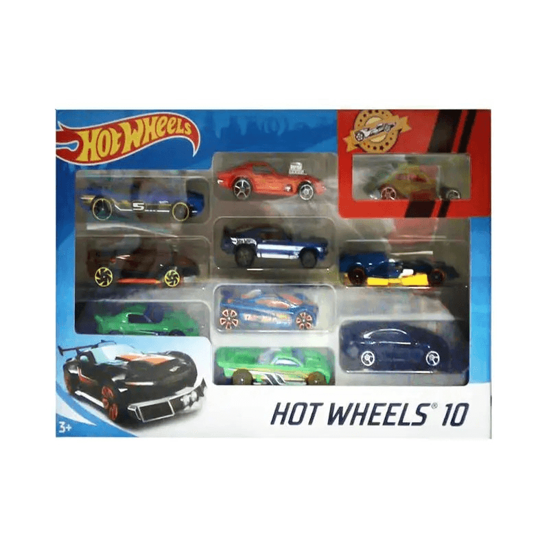 Hot Wheels Set de 10 coches-2 - Juguetron