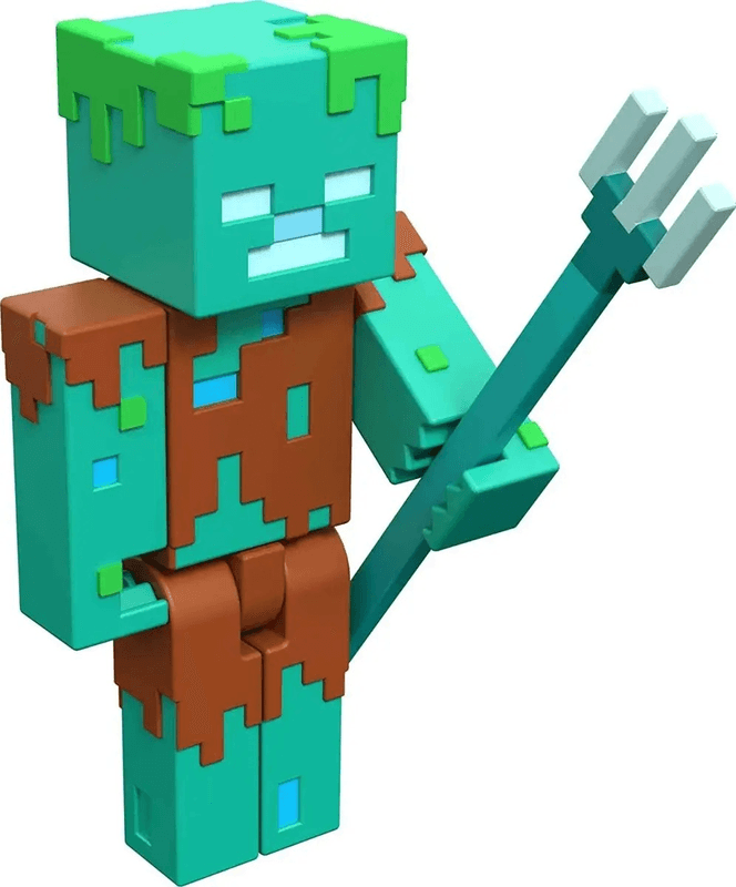 Minecraft Vanilla Mini Figura Con Crafting Ahogado - Juguetron