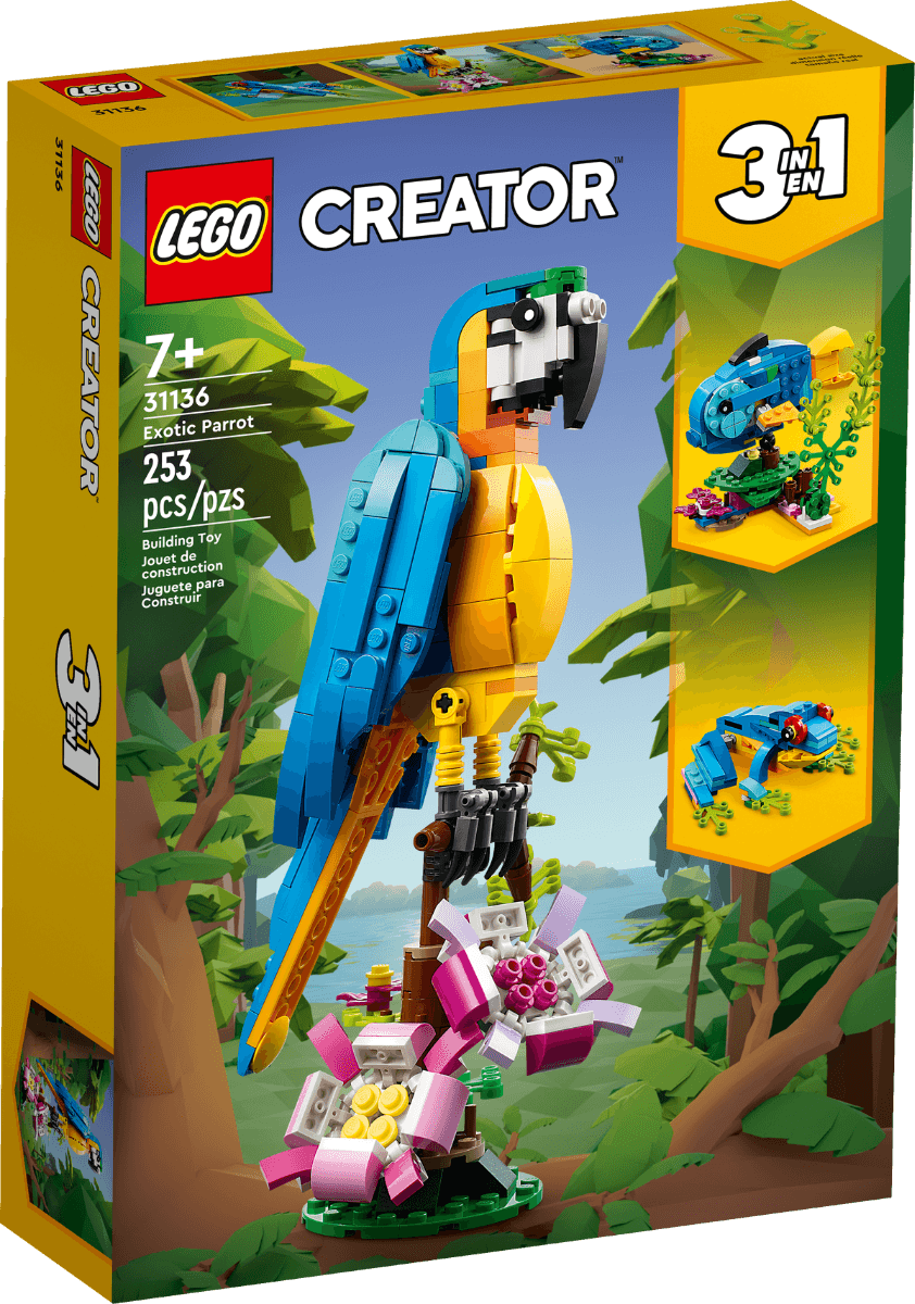 LEGO Perico Exótico Creator 3 en 1 31136 - Juguetron