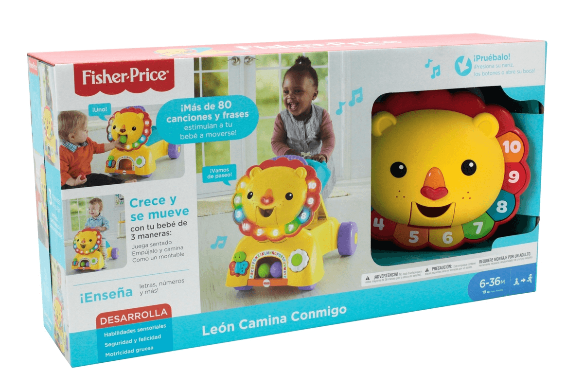 Fisher-Price León Camina Conmigo - Juguetron