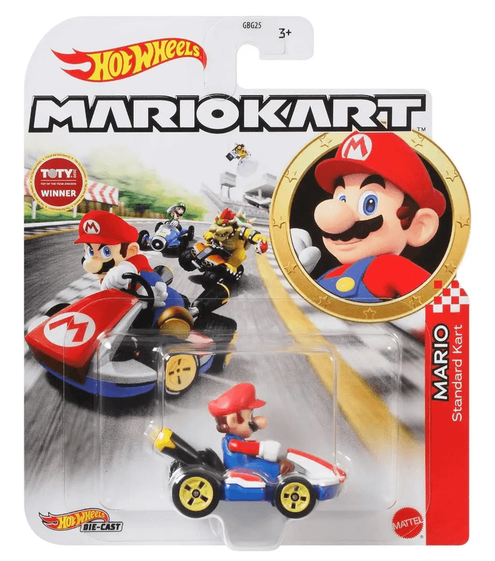 Hot Wheels Mario Kart Mario con Alas - Juguetron