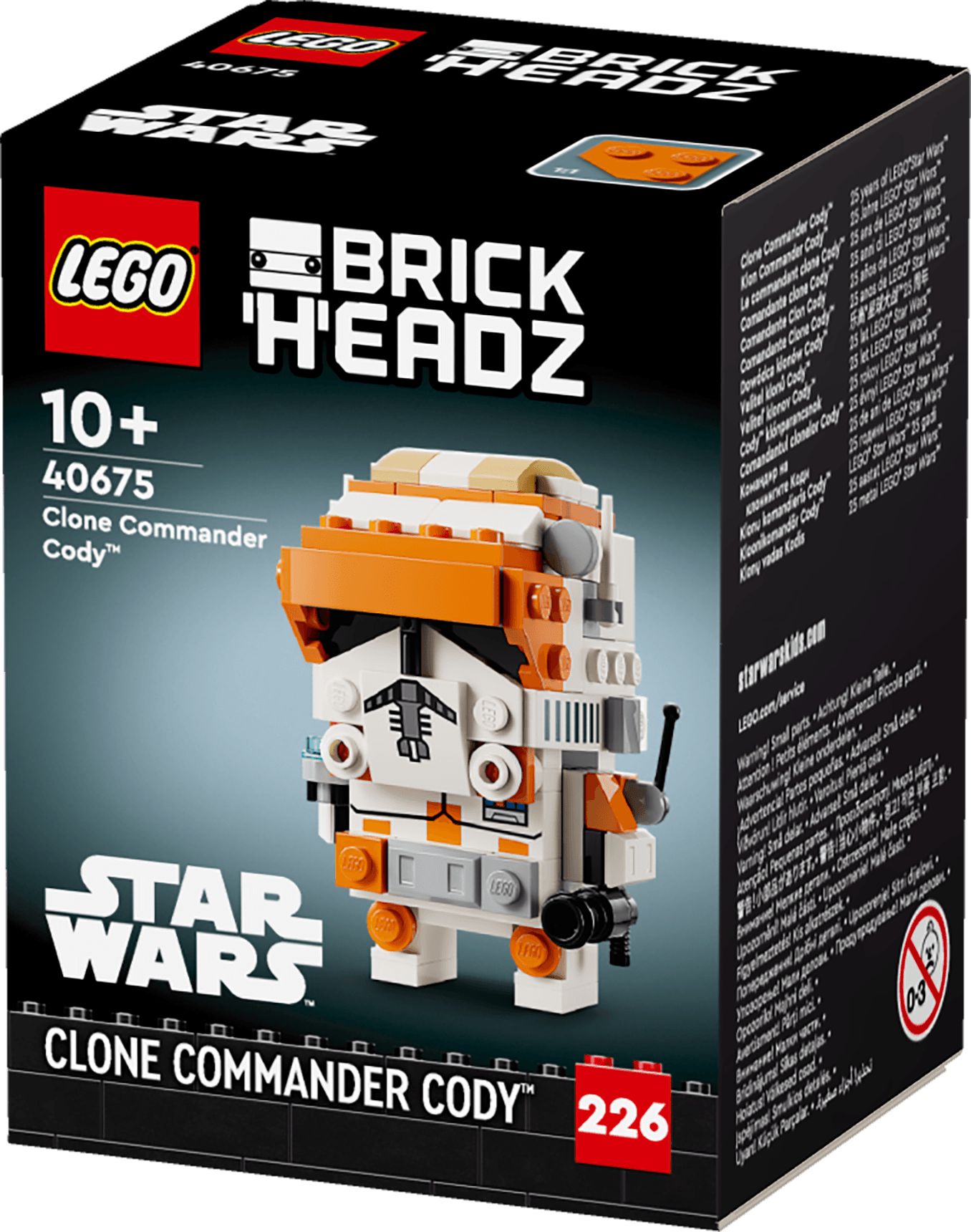 LEGO Star Wars BrickHeadz Clone Commander Cody 40675 - Tienda Oficial ...