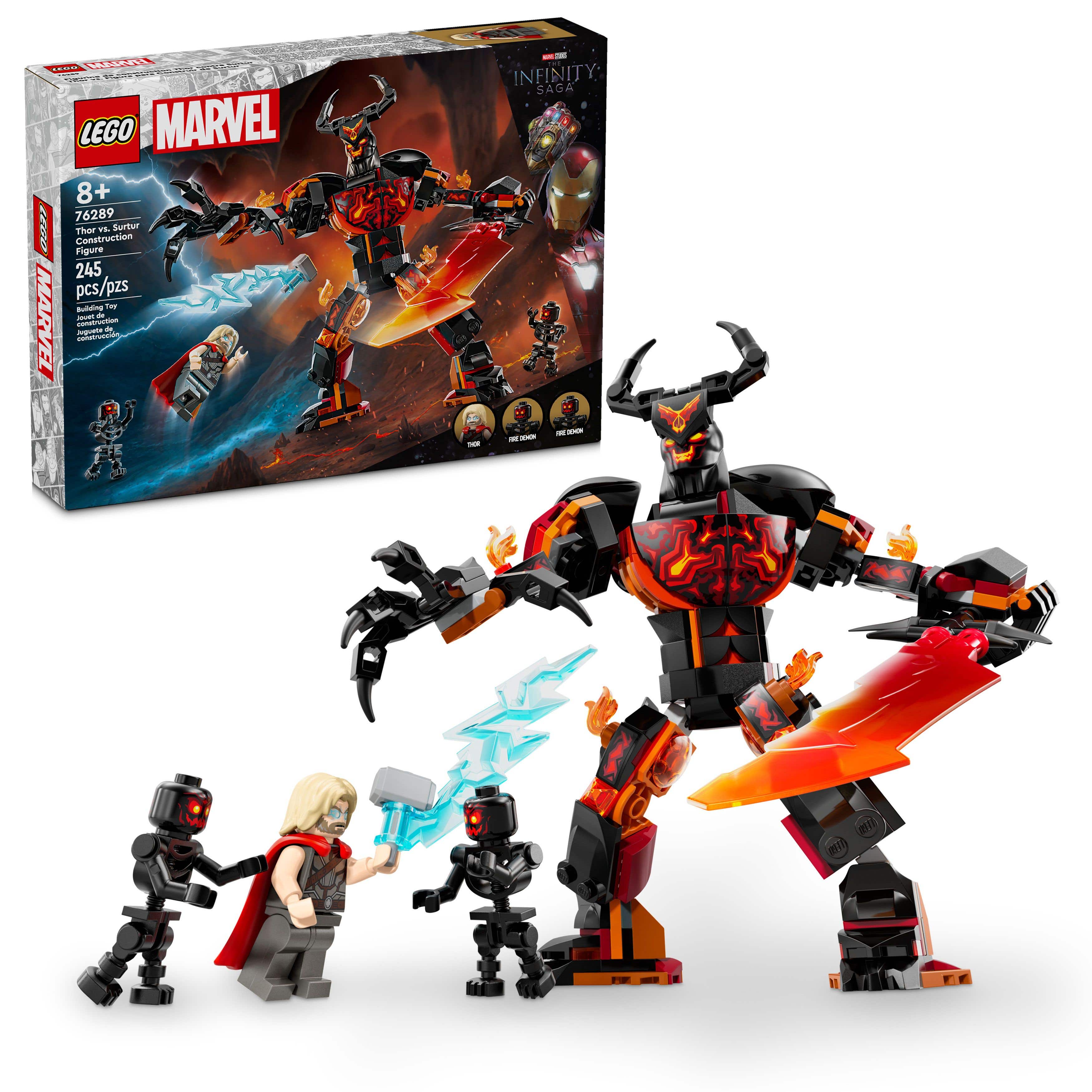 LEGO Marvel Thor vs. Figura para Construir de Surtur Super Heroes 76289 ...