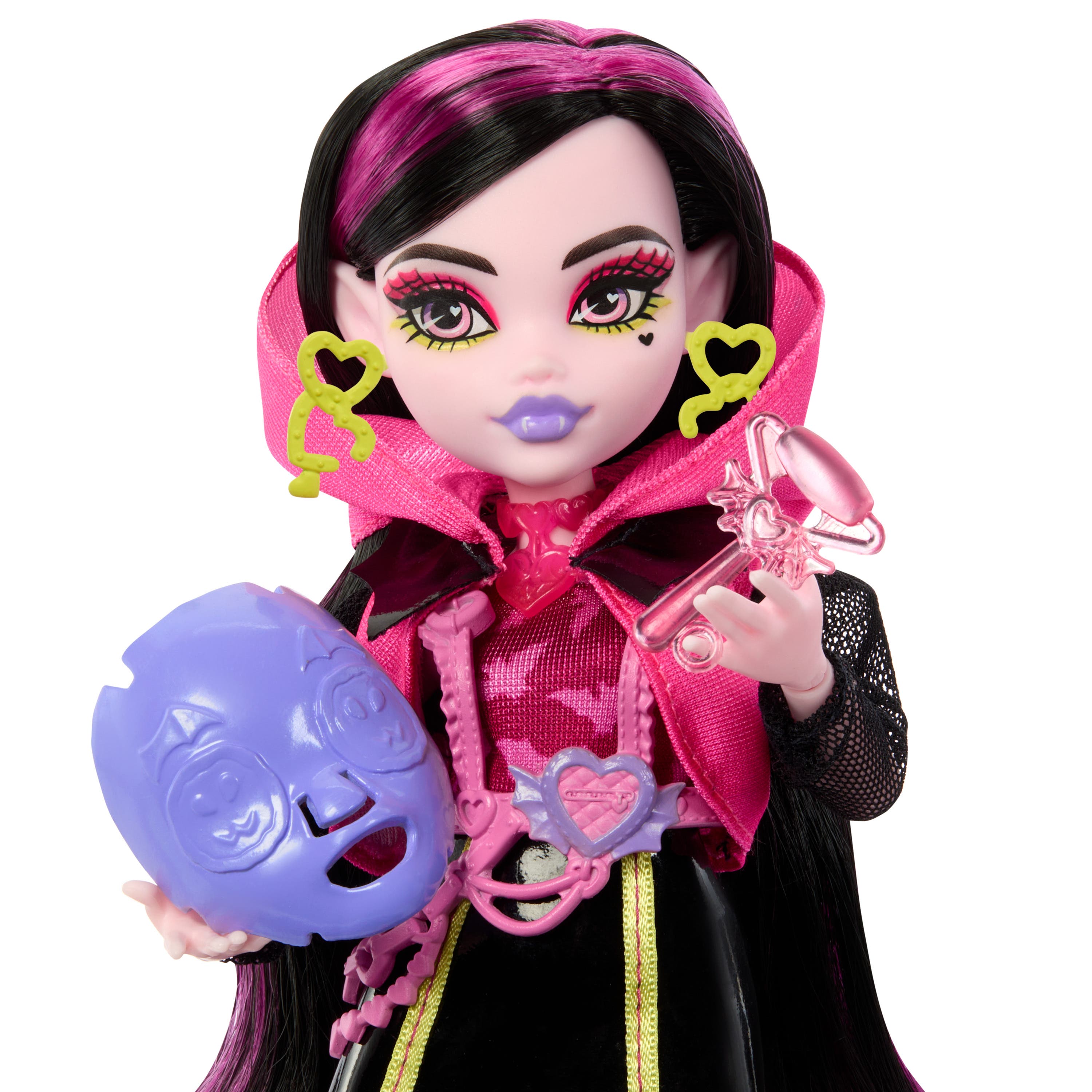Monster High Secret Sustos Neon Fashion Doll Draculaura - Juguetron