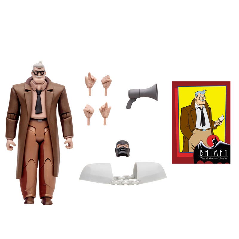 DC McFarlane Comisionado Gordon Figura de Colección Batman The Animated ...