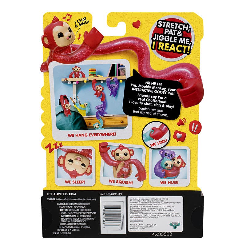 Mascota Live Pets Zoogooz Chango Rojo Elástico de Fotorama - Juguetron