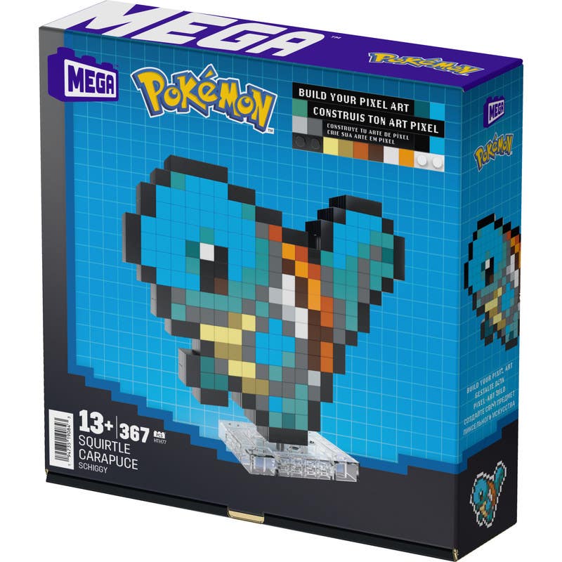 PoKémon Squirtle Pixel Mega Construx Collector HTH77 - Juguetron