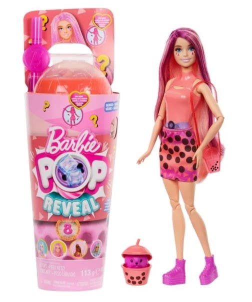 Barbie Muñeca Sorpresa Boba Tea Coral - Juguetron