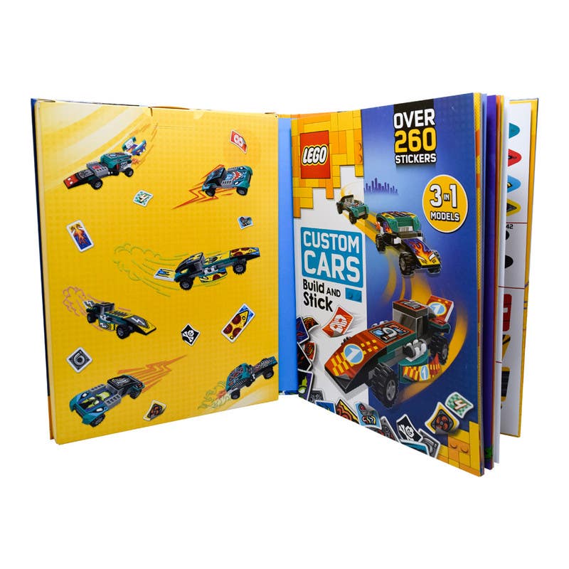 Lego Libro Construye Y Pega Superautos De Carrera - Juguetron