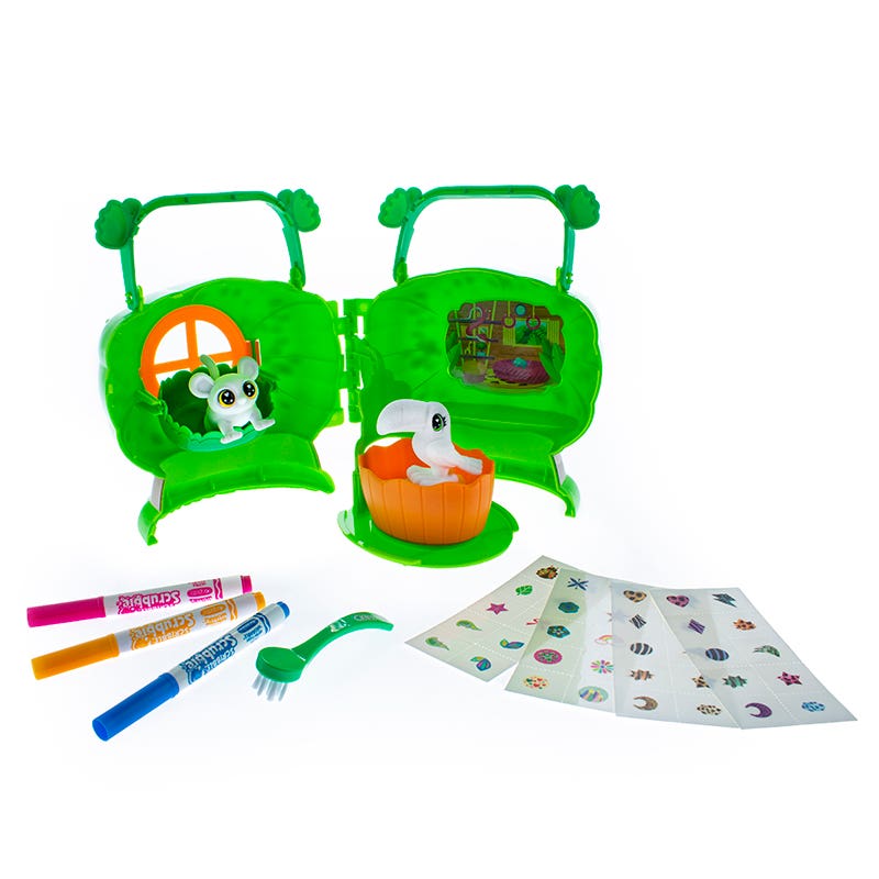 Crayola Color Pets Set de Juego Tree House con 2 Mascotas, Cepillo de ...