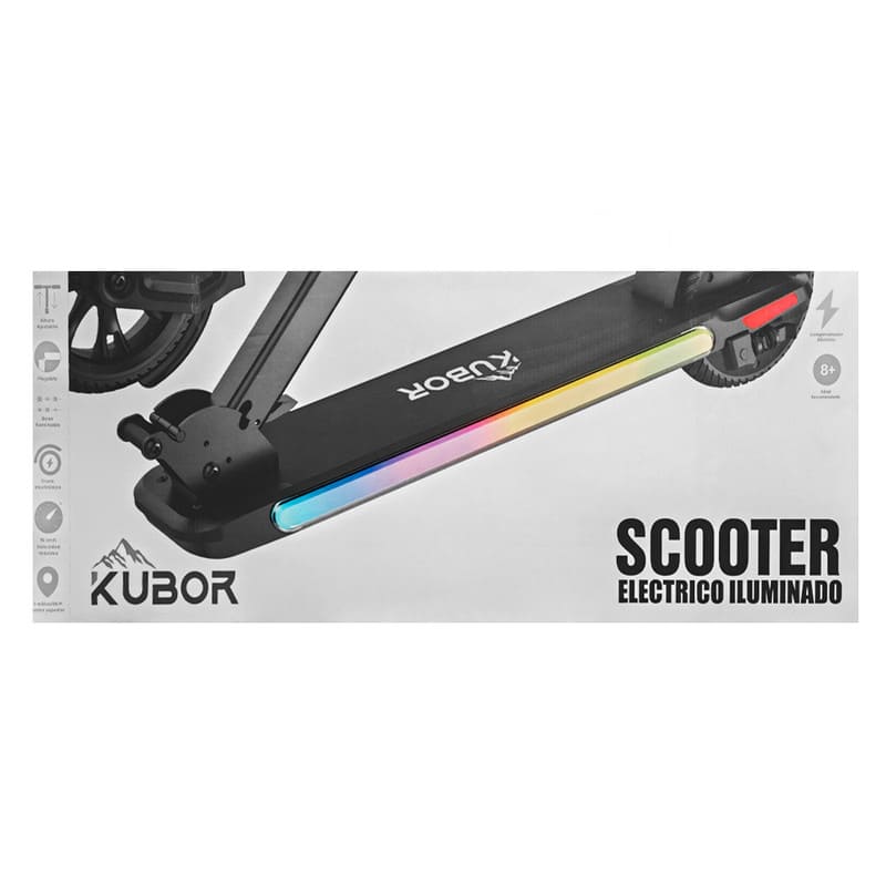 KUBOR Scooter Electrico Infantil FS08 Negro - Juguetron