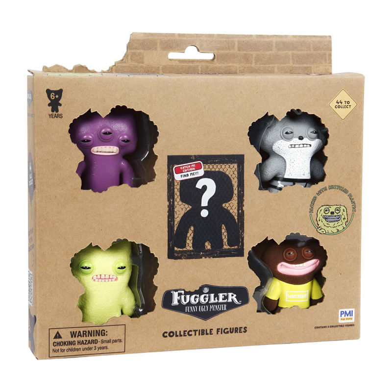 Fuggler collectible 5 pack Alien Purple, Munch Green, Squirrel Grey ...