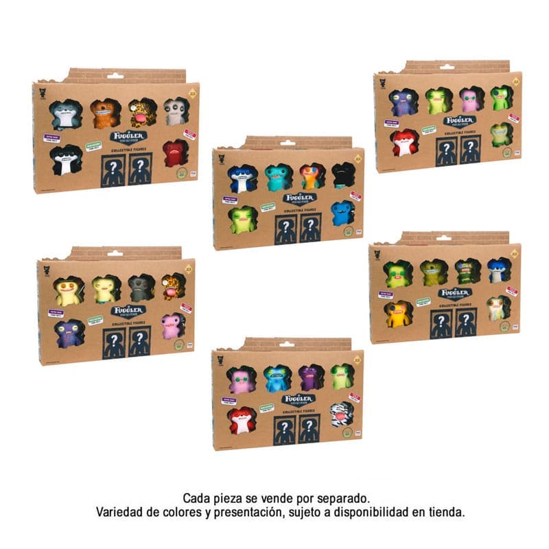 Fuggler collectible figures 8 pack Grin Yellow,Squidge Yellow,Alien ...