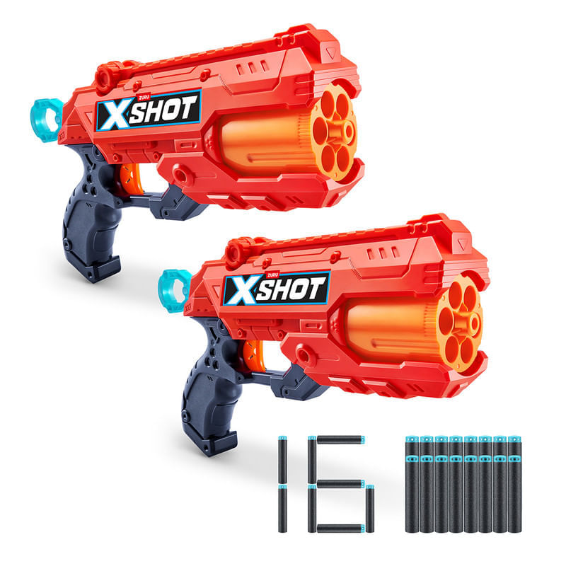 XSHOT Excel Double Reflex 6 Blaster - Juguetron