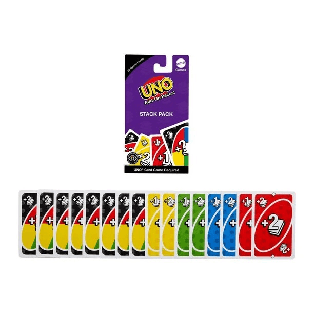 Mattel Uno Juego De Cartas Paquetes Complementarios Stack Pack JCV55 ...