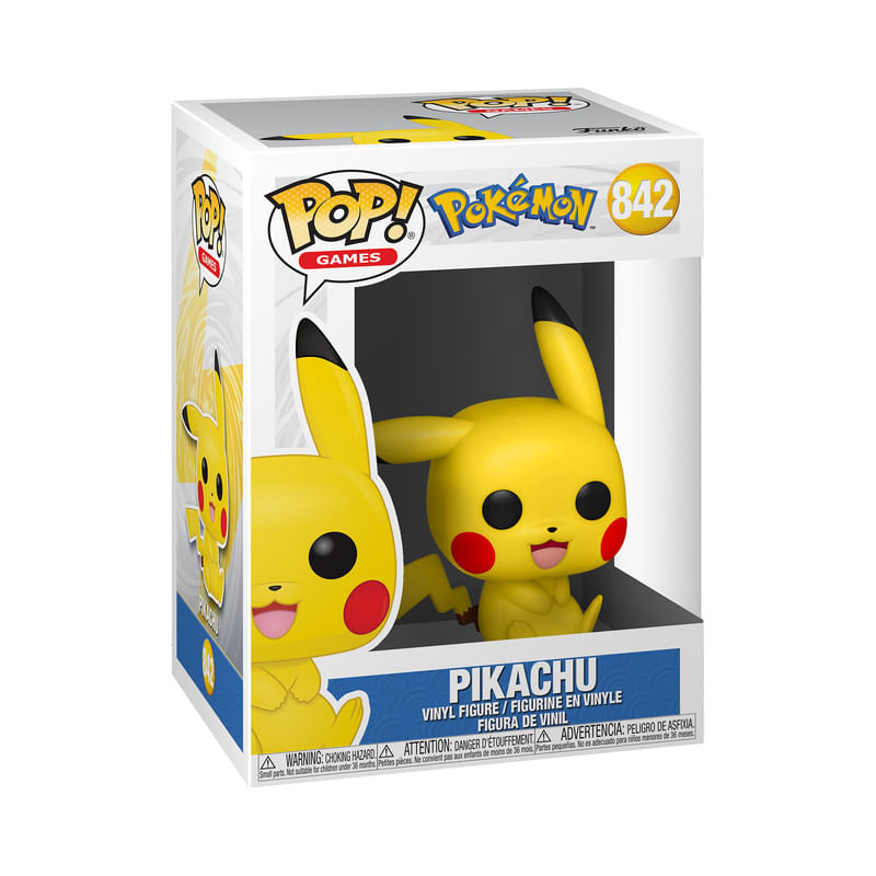 POP Games: Pokemon S7- Pikachu (Sitting) - Juguetron