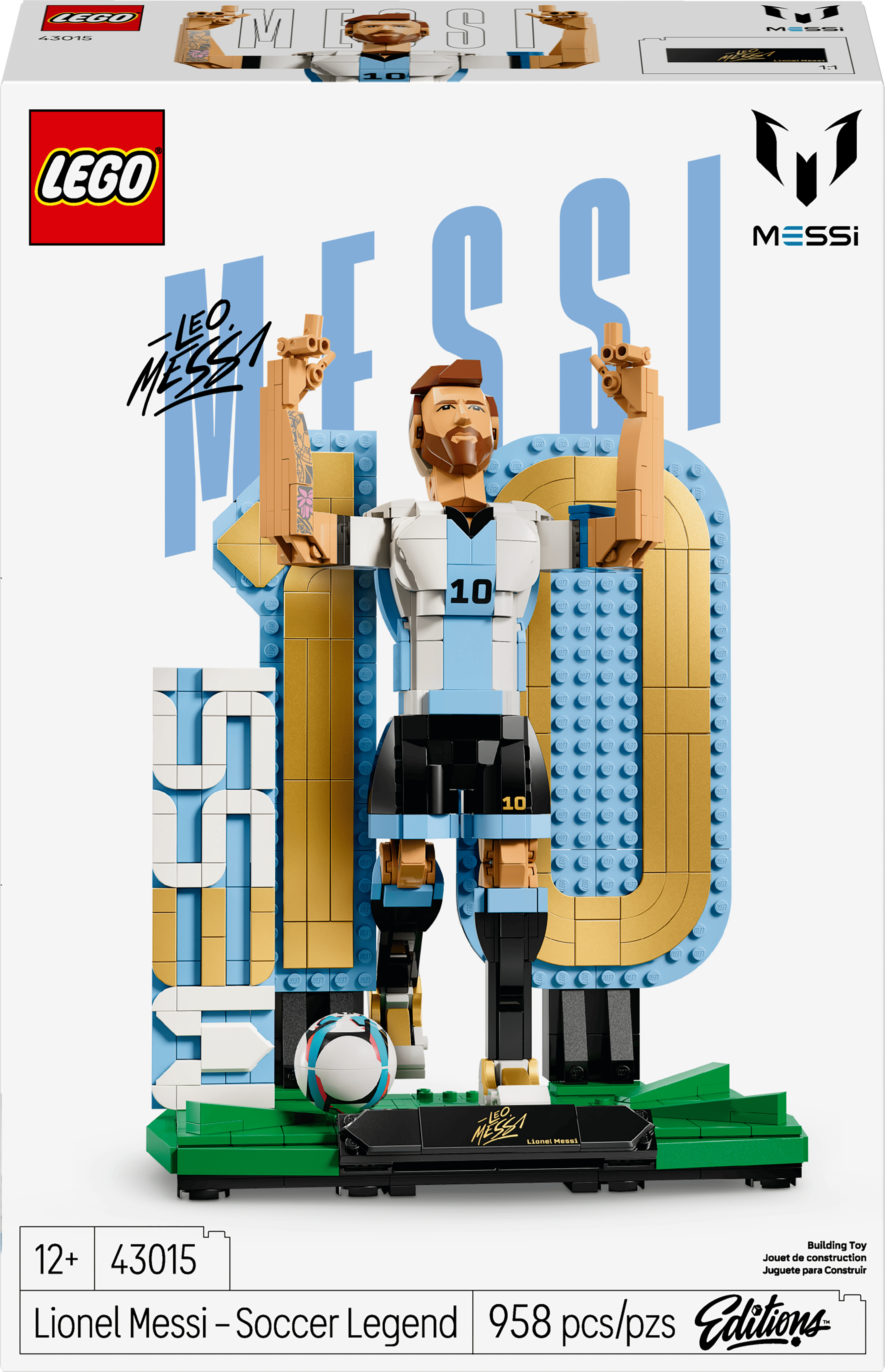 LEGO Editions Sports Lionel Messi: Leyenda del Futbol 43015 - Tienda ...